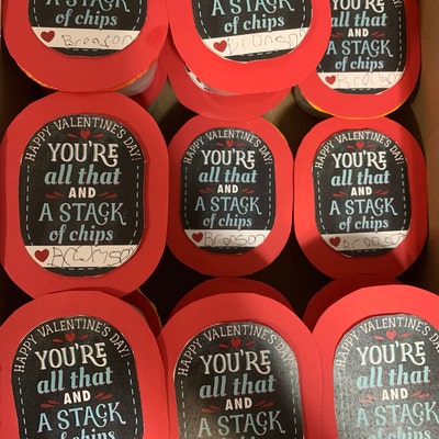 INSTANT DOWNLOAD Printable Chips Pringles Valentines You're All That ...