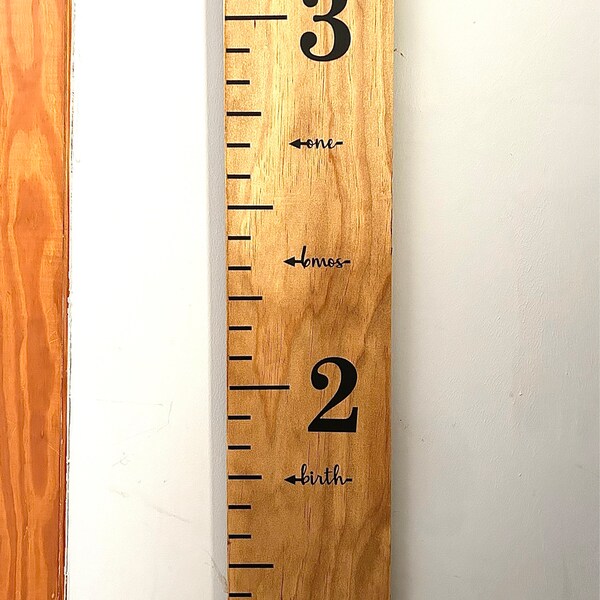 Height Marker for Growth Chart Ruler - Vinyl Decal Arrow in Script ...
