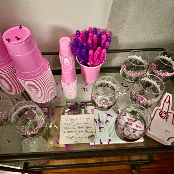 Pink Shot Glasses Party Decorations - 50 Matte Pink Plastic Shot Cups ...