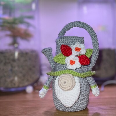 Crochet Pattern Watering Can Gnome Garden Gnome PDF Tutorial - Etsy