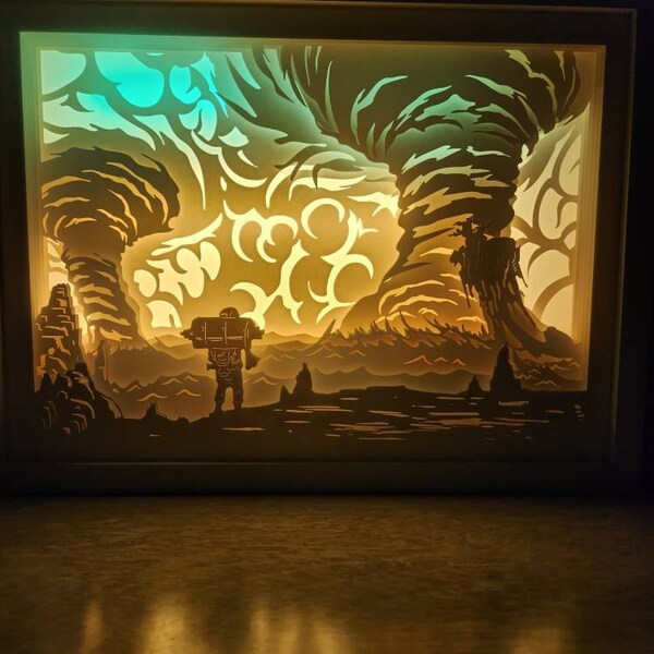 Fallout Light Box Gaming Room Decor Gaming Night Light - Etsy