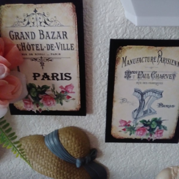 Eiffel Tower Decor, Paris Decor Roses, Shabby Chic French Country ...