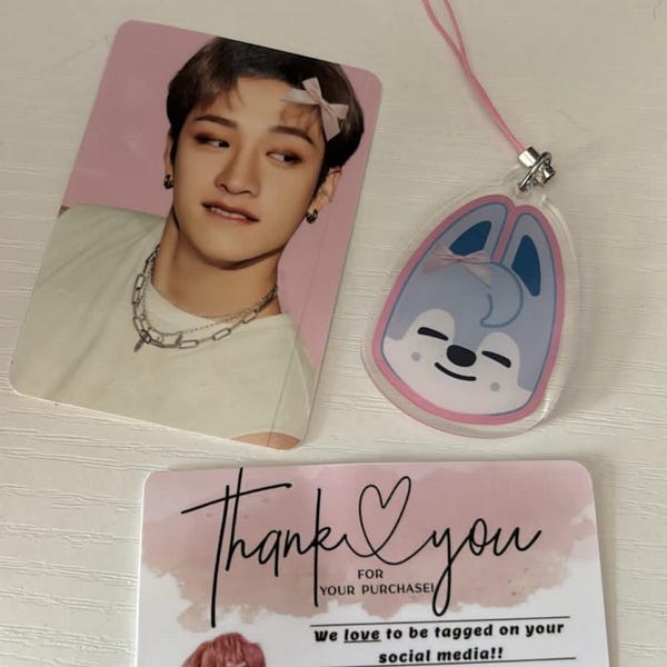 STRAY KIDS Bias Face Keychain Phone Light Stick Face Charm Kawaii Deco ...