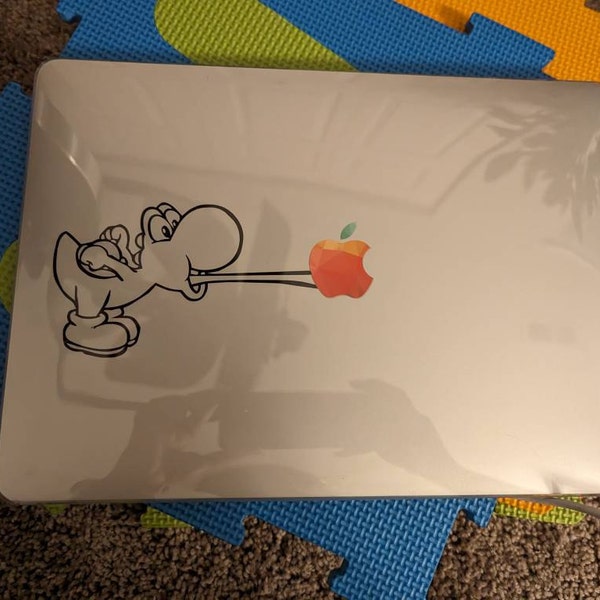 Rainbow Logo MacBook Sticker Cover Apple Logo /macbook Retro Logo Decal ...