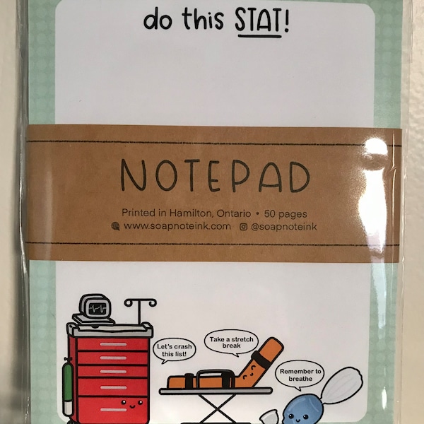 Do This Stat! Notepad - Medical Student, Doctor, Nurse, ER, Paramedic ...