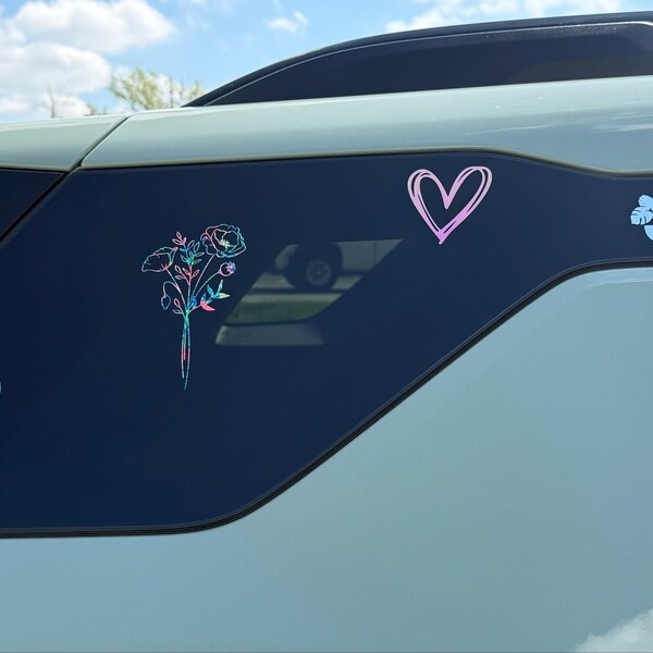 Heart Decal | Hand Drawn Heart Car Decal | Scribble Heart Decal | Heart ...