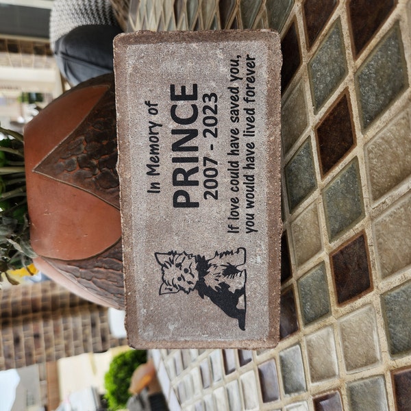 Yorkie Memorial Stone, Personalized Pet Memorial, Dog Memorial Stone ...