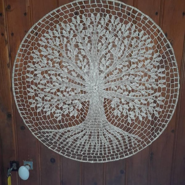 Tree of Life Mandala Crochet Pattern PDF, 70cm 28in Wall Hanging ...