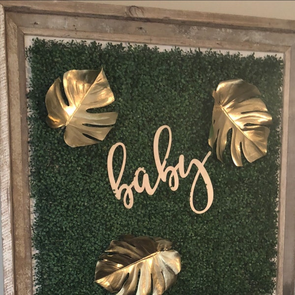 Baby - Baby Sign - Baby Wood Sign - Wood Words - Wooden Word - 160225 ...