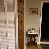 Hand Routed Knotty Pine Growth Chart Ruler - Kids Height Chart ...