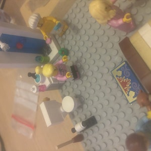 Models Built of LEGO® Bricks GAMER DESK Setup Computer Dual Screen Seat ...