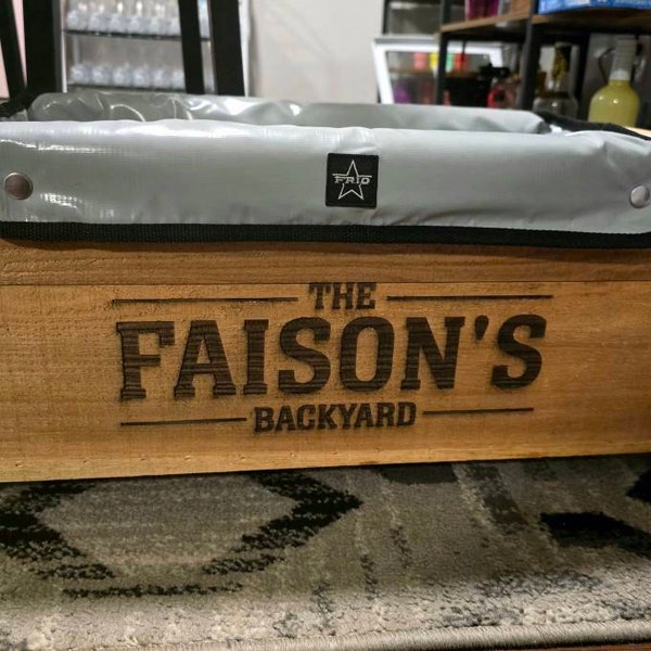 Refreshment Bar, Hostess Gift, Wood Ice Chest, Personalized Birthday ...