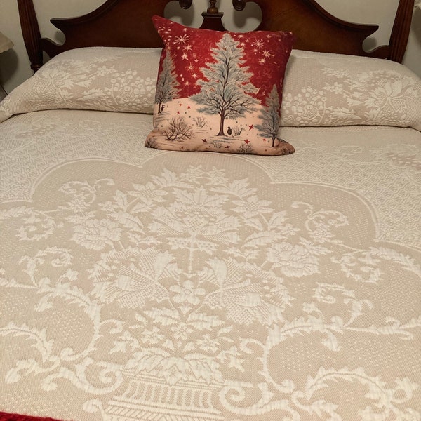 Christmas Toile Throw Pillow Winter Holiday, French Country Christmas ...