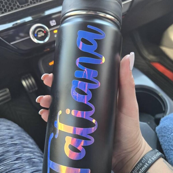 Name Stickers for Water Bottles, Personalized Name Decals for 16 Oz, 24 ...