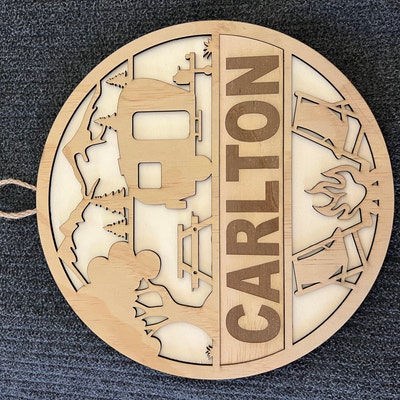 Caravan Name Sign, SVG, Travel Themed Door or Wall Hanger, Laser Cut ...