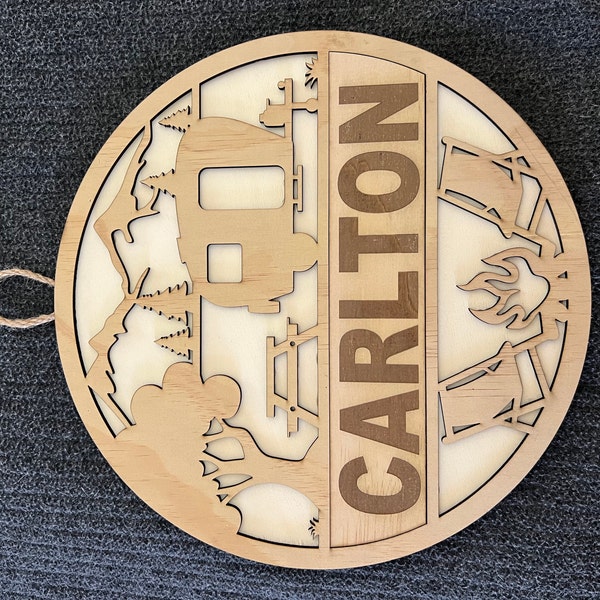 Caravan Name Sign, SVG, Travel Themed Door or Wall Hanger, Laser Cut ...