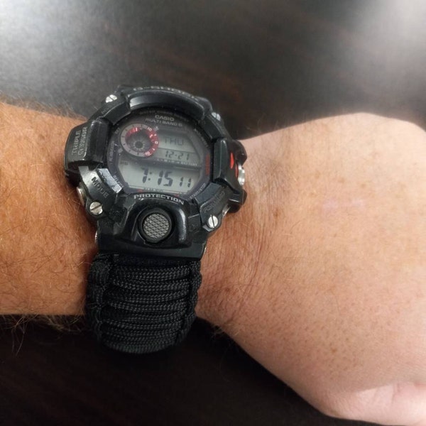 G-shock Rangeman GW-9400 Paracord Watch Band: Adjustable Survival Strap ...