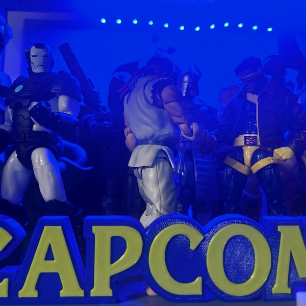 Capcom Video Game Logo Sign 8.25in (3D Printed, Man Cave, Game Room ...