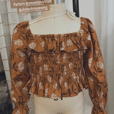 Peter Pan Collar Top PDF Sewing Pattern - Etsy