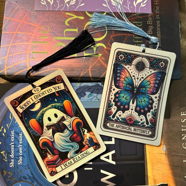 The Collector Tarot Card Bookmark, Holographic Bookmark, Gothic ...