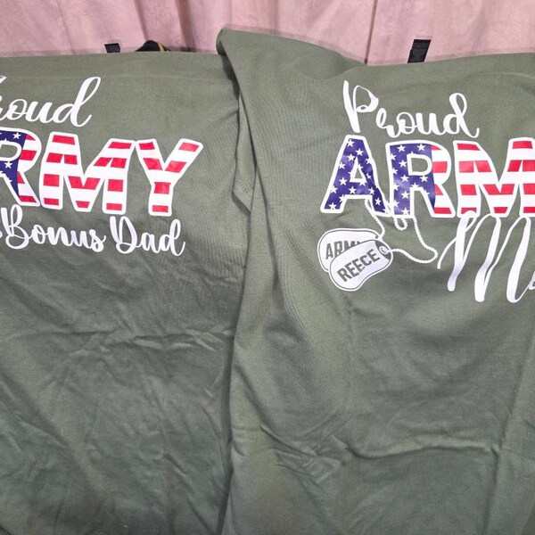 Proud Army Family Shirts Custom Army Shirts for Army Wife Army Mom Army ...
