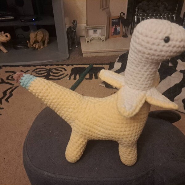Bananasaurus Dinosaur NO SEW Crochet Pattern - Etsy UK