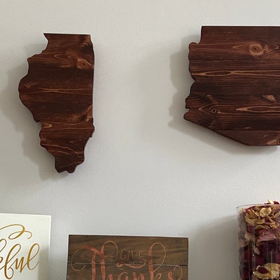 Home State Sign Wall Decor Housewarming Gift Wood State Sign - Etsy