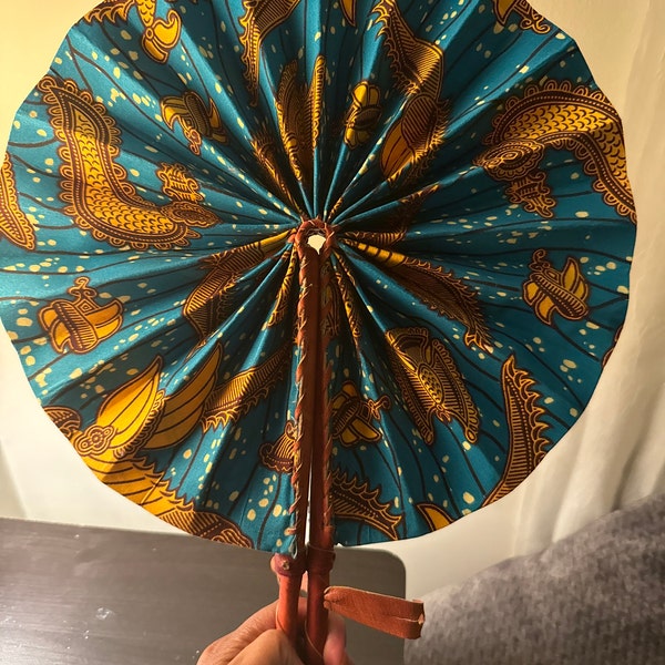 Handheld African Folding Fan - Etsy