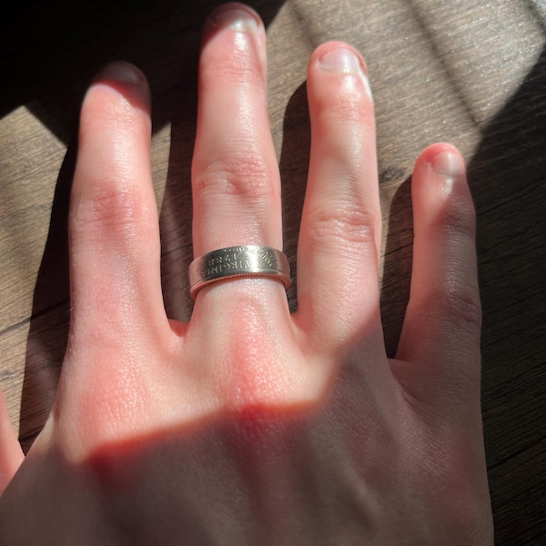 10 Peso Coin Ring, Mexico, Mexican Coin Ring, Coin Ring, Promise Ring ...