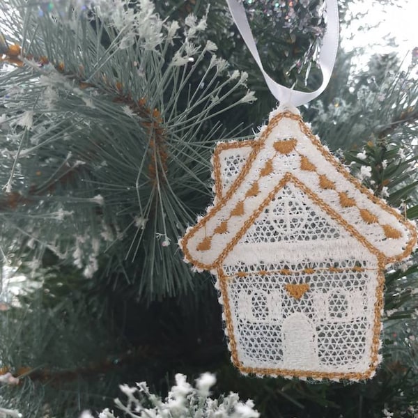 FSL Christmas House 2 Pattern 2 Sizes - Free Standing Lace Instant ...