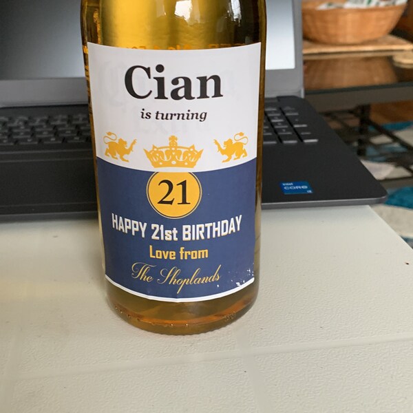 Personalised Corona Beer Bottle Alcohol Label Sticker Novelty Men ...