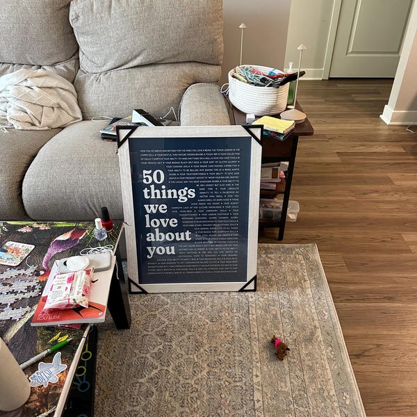 50 Reasons We Love You Printable, Mom 50th Birthday Gifts for Women ...