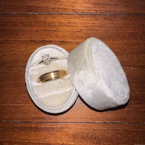 THREE SLOT Ring Box Three Slot Velvet Ring Box Three Slot - Etsy