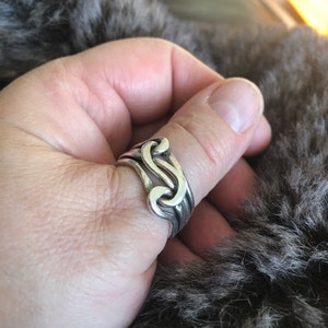 Stack Ring, Silver Stacking Granulation Ring, Pebble Stack Rings, Artisan Rings, Stack Ring for ...