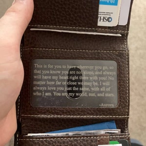 Personalized Wallet Card Custom Wallet Card Wallet Card - Etsy