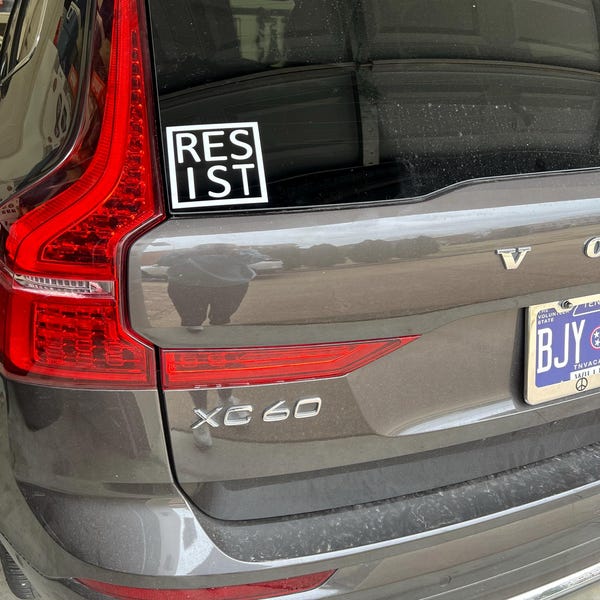 RESIST Box Vinyl Sticker/decal - Etsy