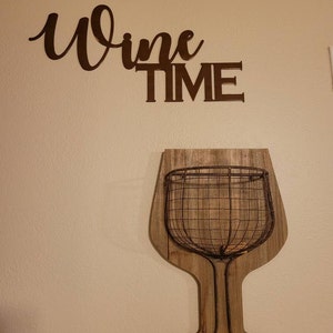 Metal Wine Time Wall Art Sign With Powder Coat Lots of Colors Available ...
