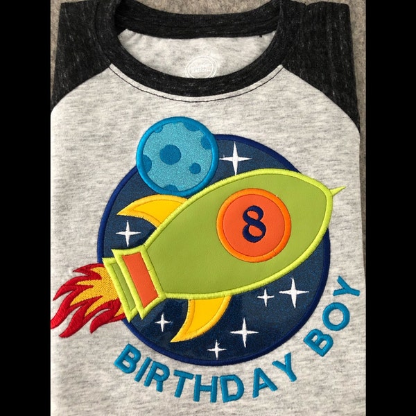 Rocket Ship Embroidery Design Set Space Embroidery Designs Planet ...