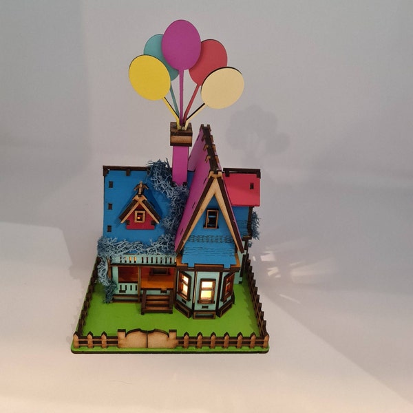 Pixar up House Model Kit: Laser Cut File (digital Download) - Etsy