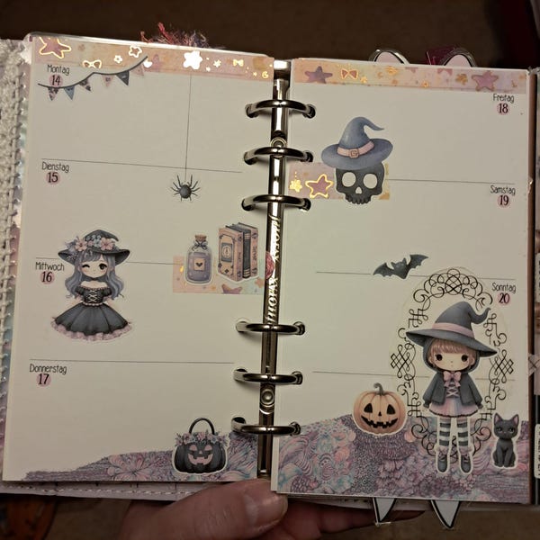 Handlettered Bible Reading Planner Stickers, Reflection Script Word ...