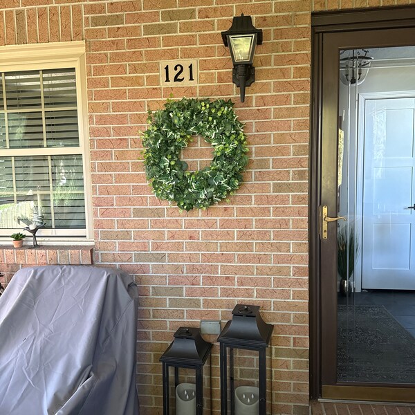 Faux English Ivy Wreath for Front Door, Greenery Wreath, Everyday ...