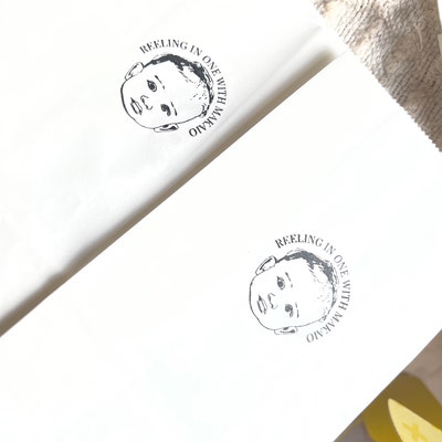 Customized Self-inking Portrait Stamp From Photo 5 Ink Color - Etsy