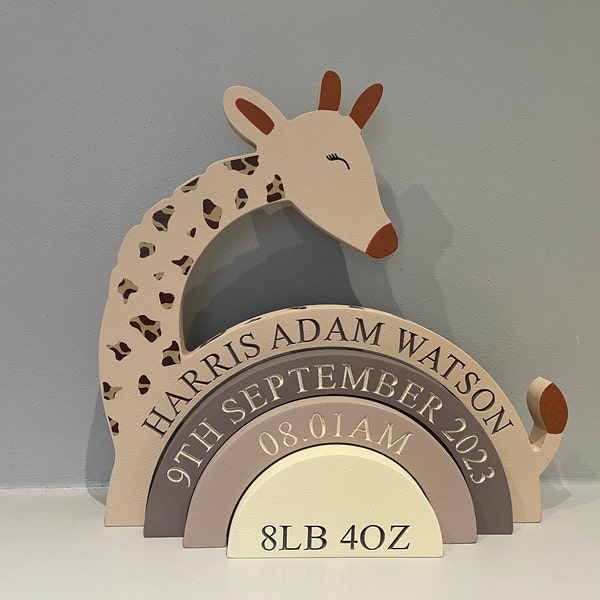 Engraved Stacking Giraffe - Etsy