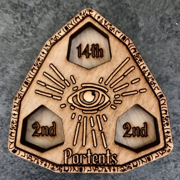 Portent Tracker // for Divination Wizards in D&D 5e // Layers of Solid ...