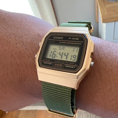 Casio F91w Gold - Etsy