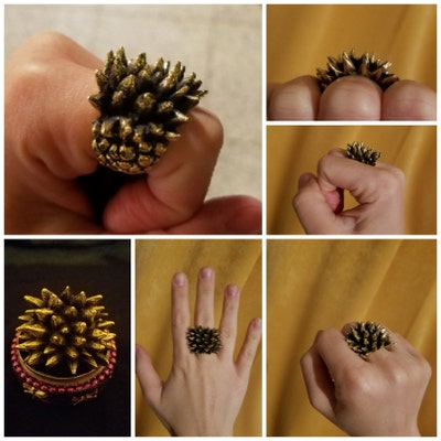 Spike Ring, Spike Jewelry, Gold Spike, Brass Ring, Gold Spike Ring ...