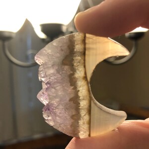 Amethyst Moon Crescent Moon Slices - Etsy