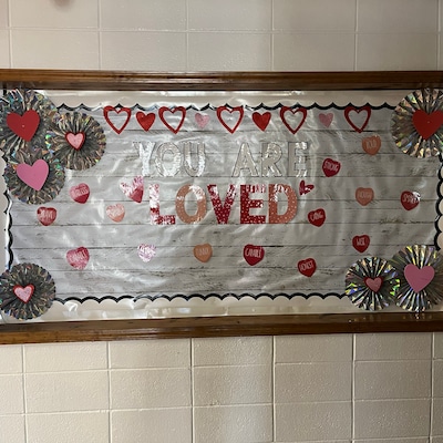 You Are Loved Bulletin Board Kit valentine's Day - Etsy