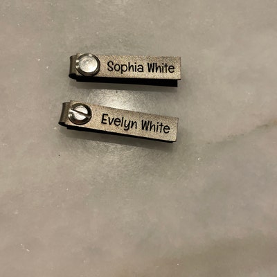 Personalized Zipper Tags for Large Zipper Pulls Set of 5 Custom Zipper ...