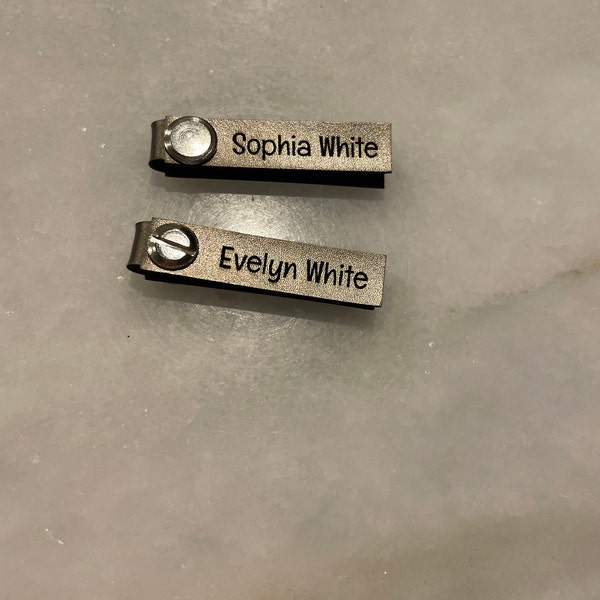 Personalized Zipper Tags for Large Zipper Pulls - Set of 5 - Custom ...